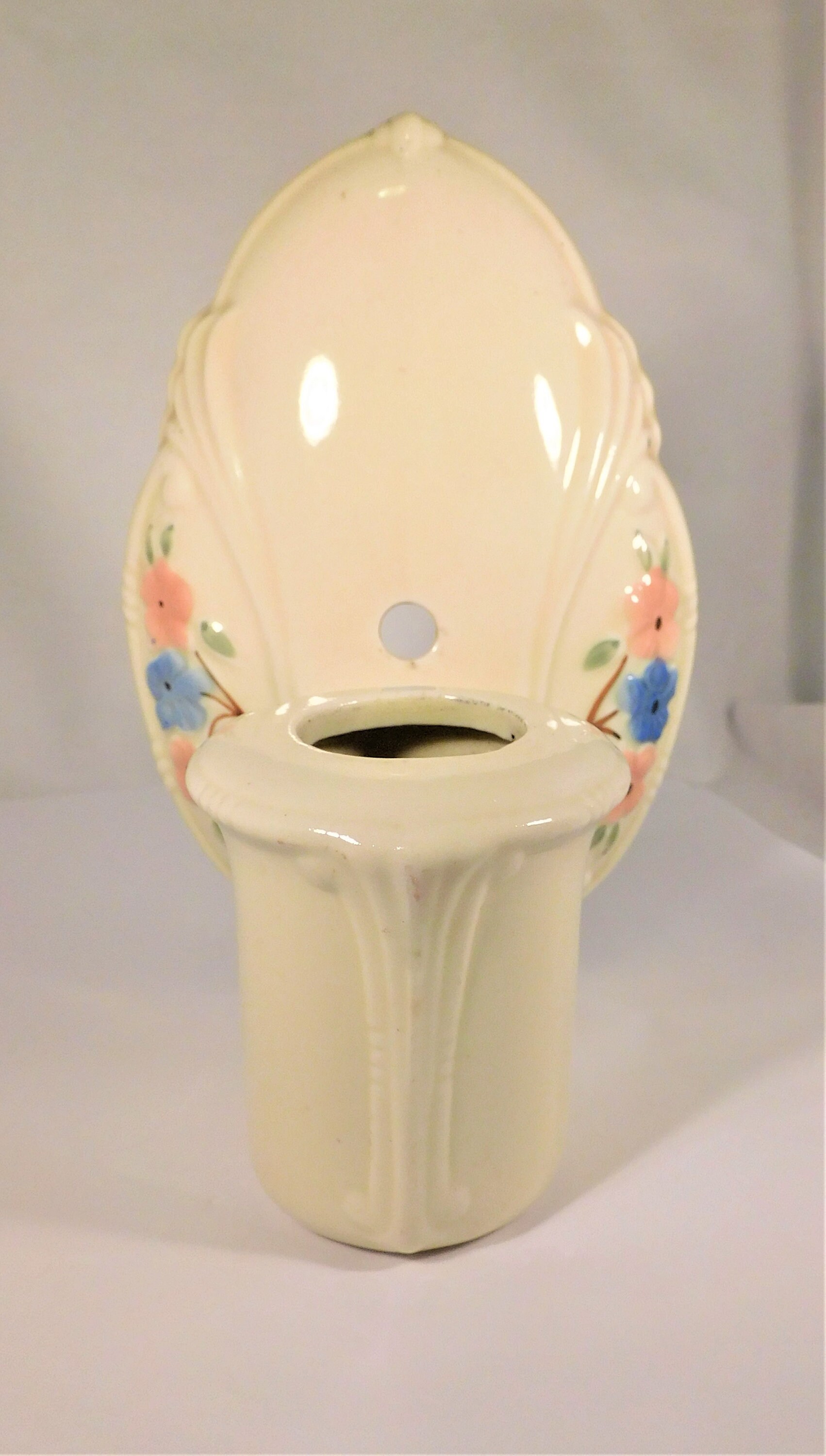 Vintage Fancy Ceramic Wall Sconce Floral Decoration for - Etsy