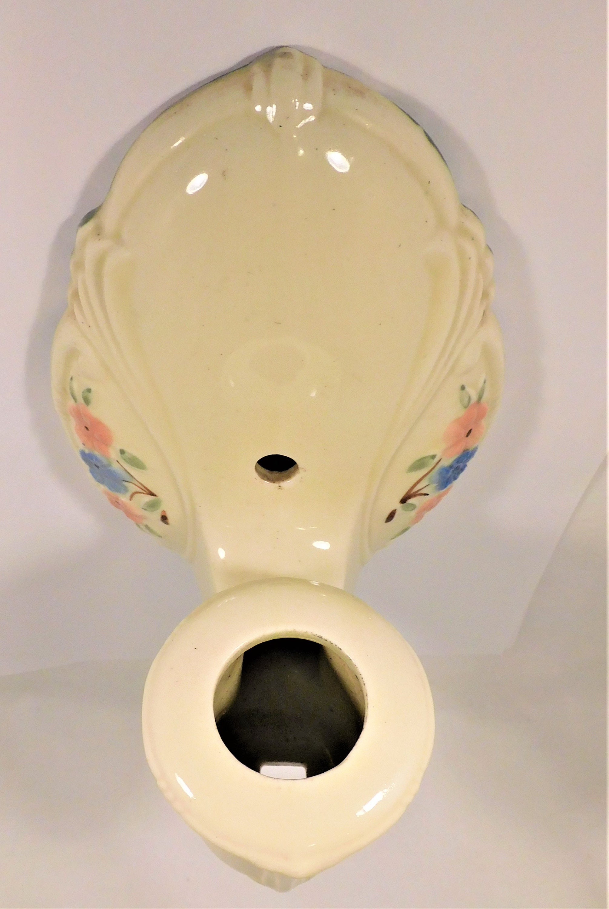 Vintage Fancy Ceramic Wall Sconce Floral Decoration for - Etsy