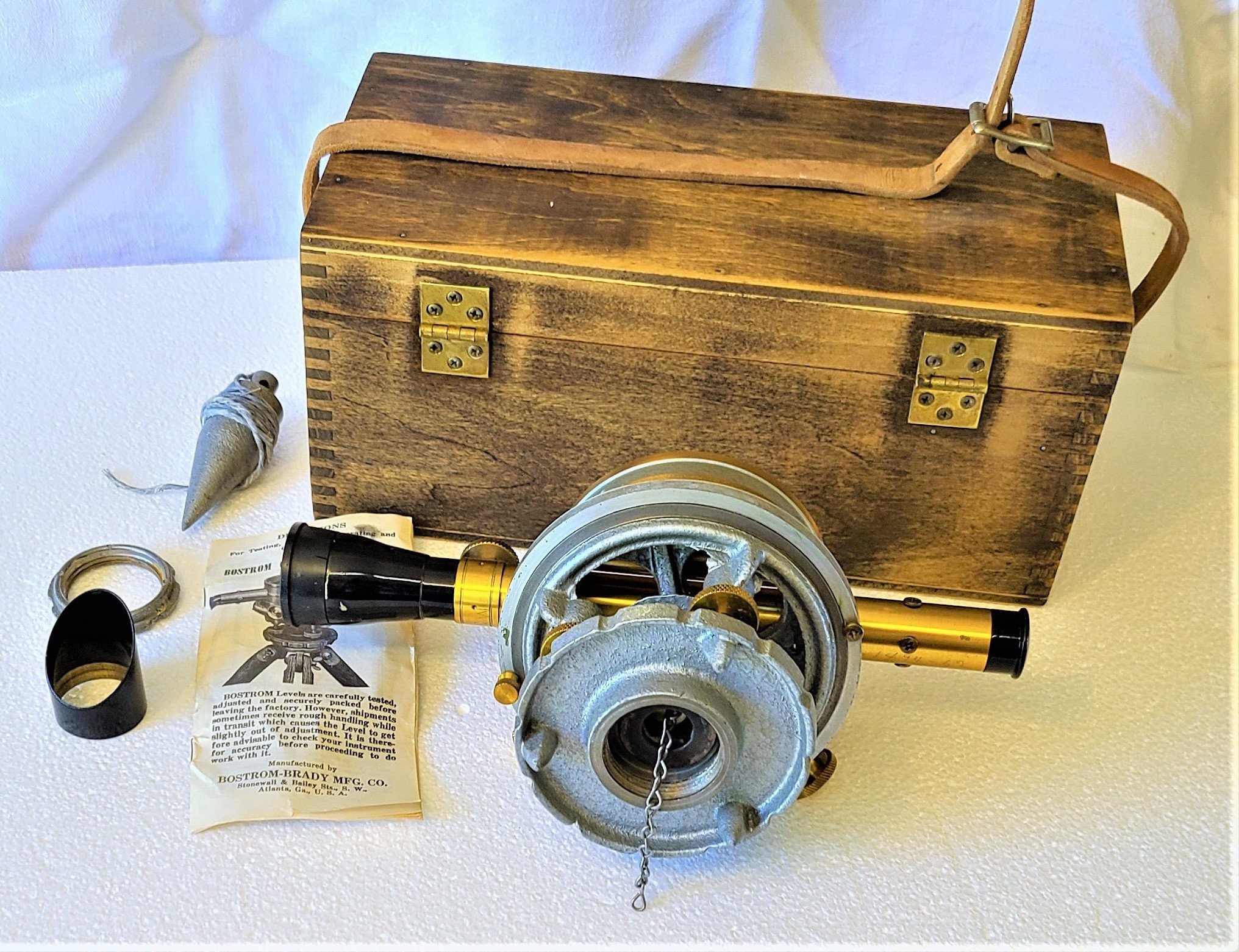 Bostrom Surveyor Scope and Original Wood Box - Etsy