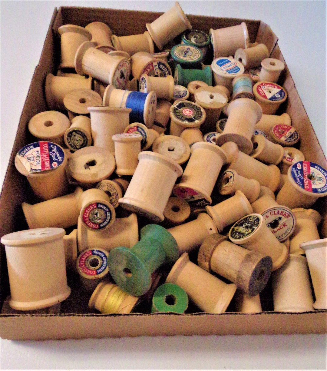 Wooden Spools Various Makers Sizes for Crafters - Etsy