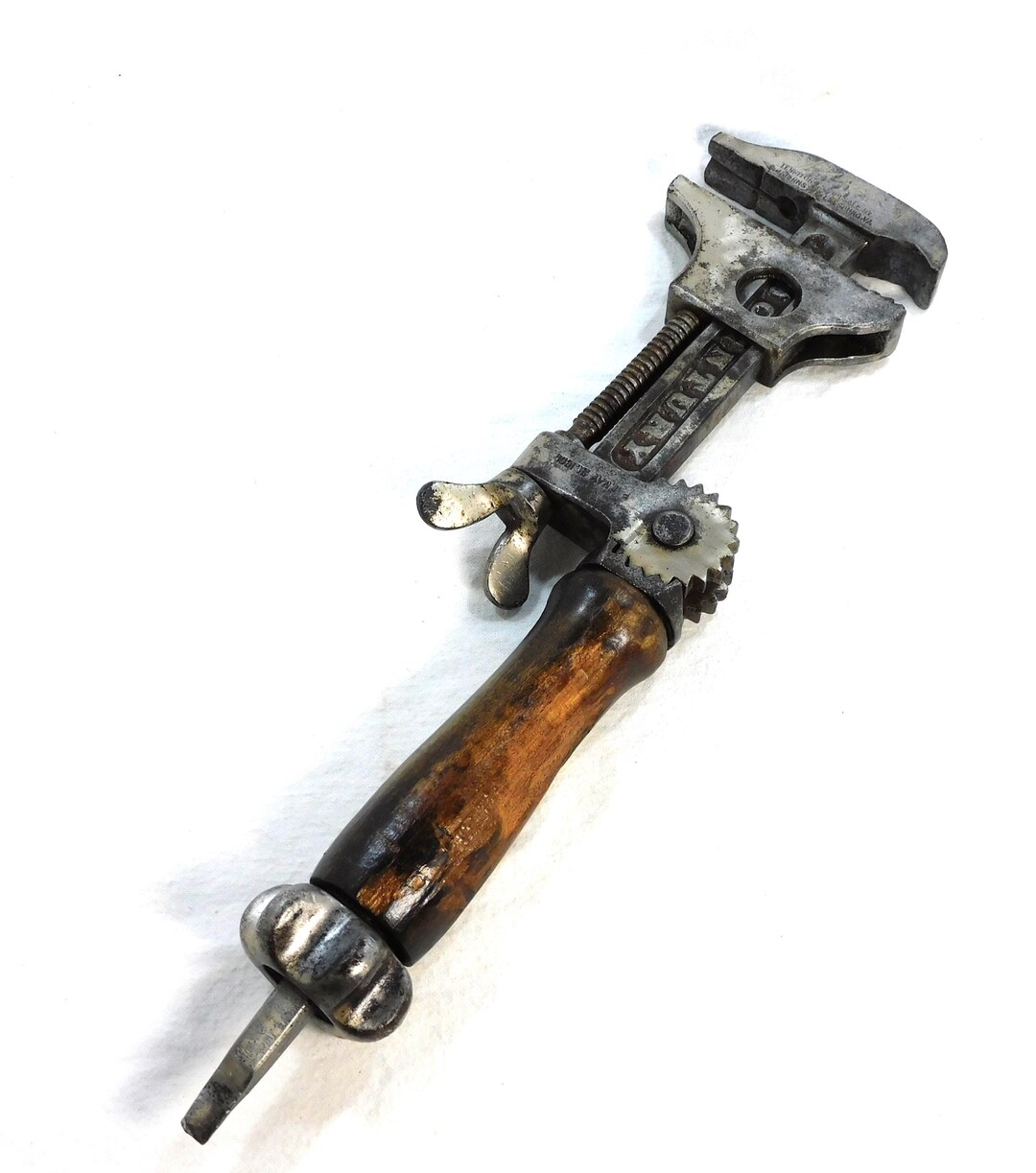 Antique Large Wood Handled Buggy Wrench P. Lowentraut Mfg. Co. - Etsy