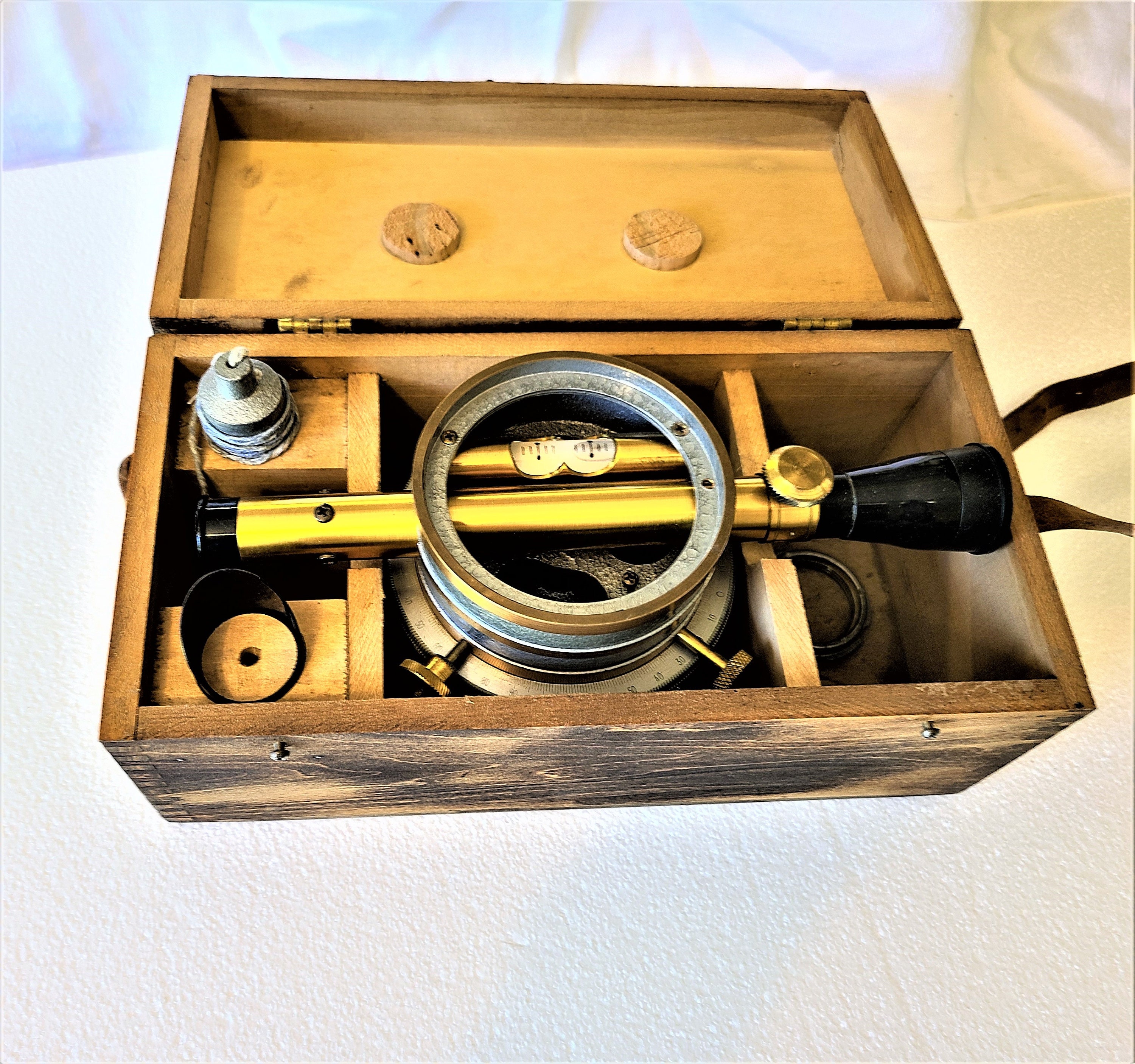 Bostrom Surveyor Scope and Original Wood Box - Etsy