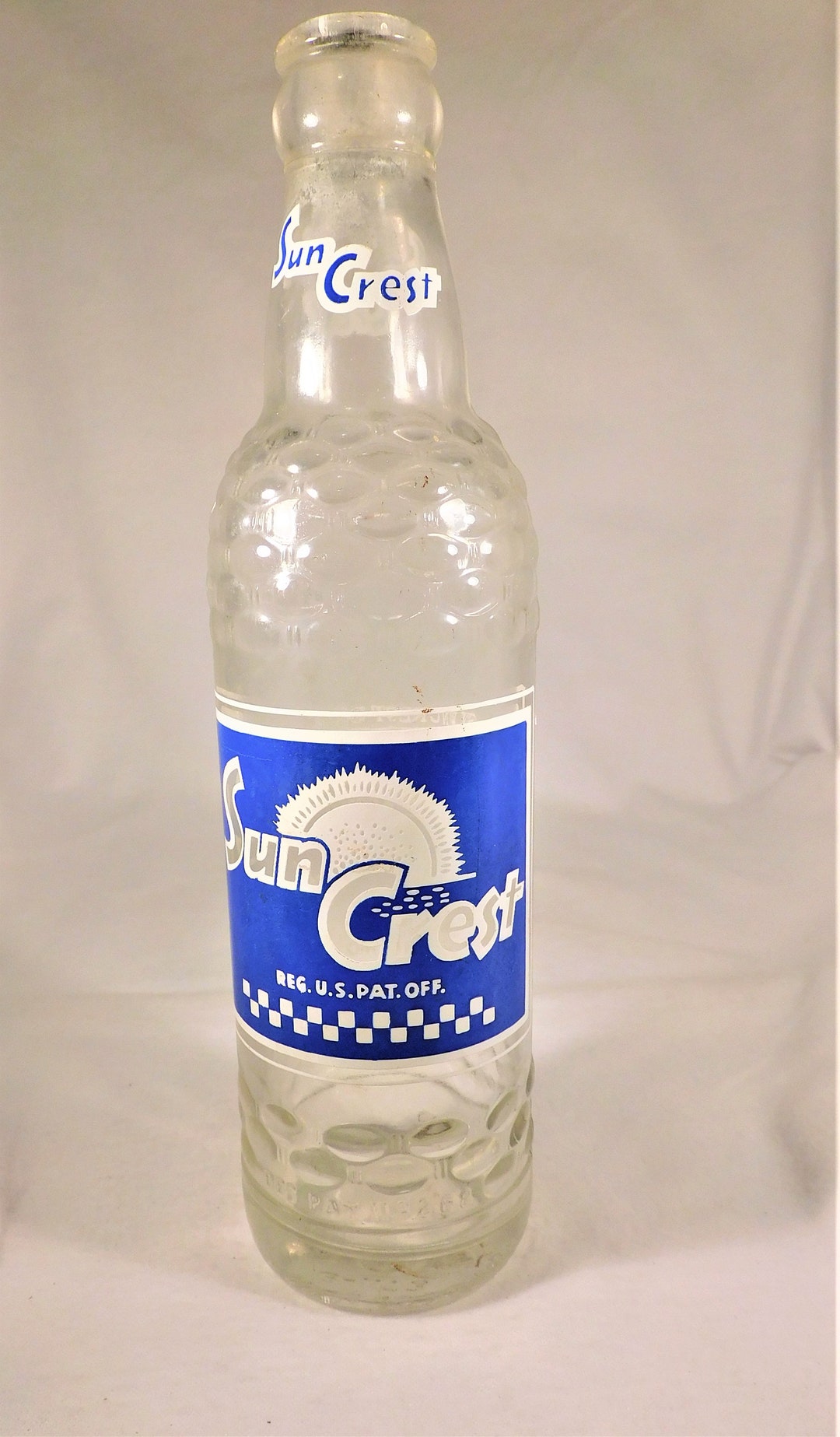 Vintage Regular Size Sun Crest Soda Bottle - Etsy