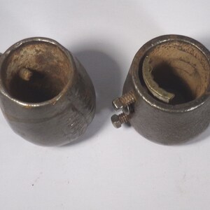 Vintage Iron Bull Horn Weights Unmatched Nice Decorators - Etsy