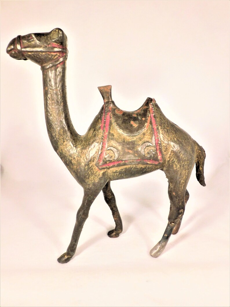 Vintage 1920's Cast Iron Camel Bank Original Paint - Etsy