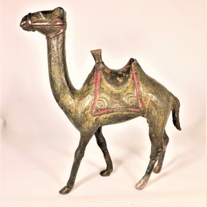 Vintage 1920's Cast Iron Camel Bank Original Paint - Etsy