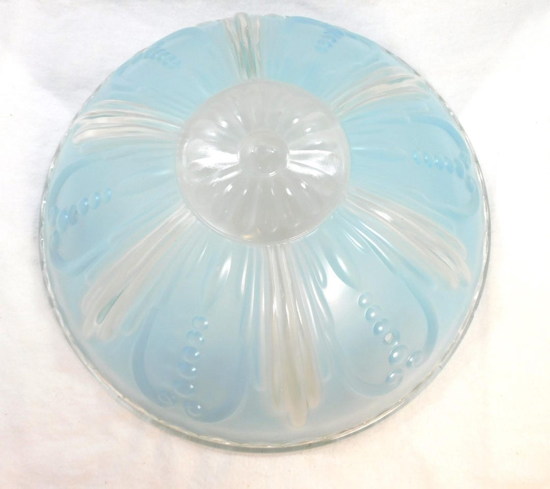 Vintage Blue Ceiling Light Shade Home Restoration Room Decor - Etsy