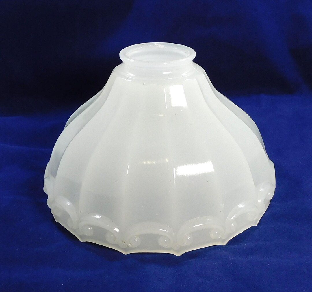 Vintage Translucent Milk Glass Ceiling Light Shade - Etsy