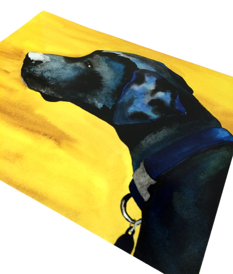 Black Lab Art Print Dog Wall Art Black Labrador Mix - Etsy