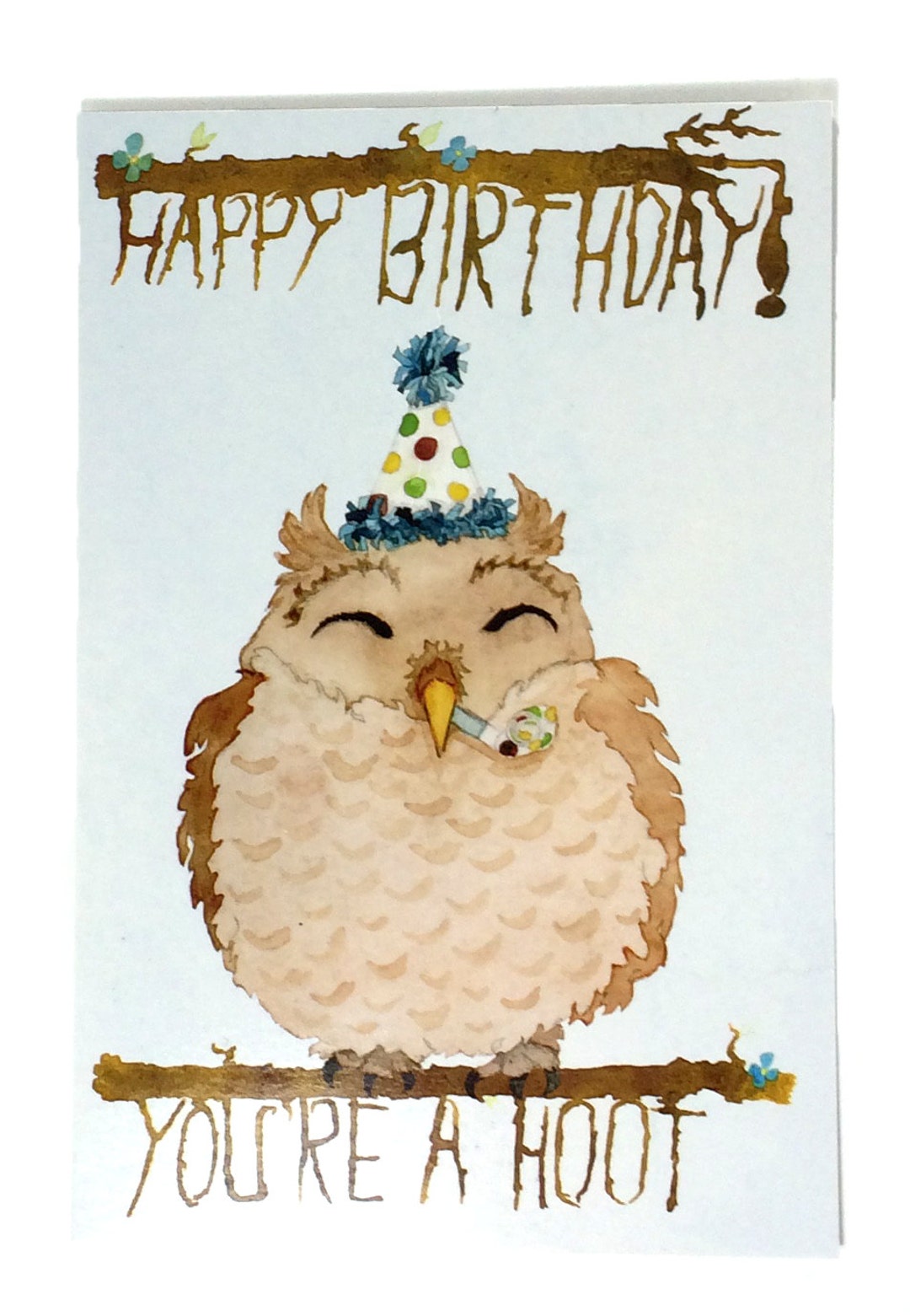 You're a Hoot Happy Birthday Cards for Kids, Animal Birthday Card, Bday ...