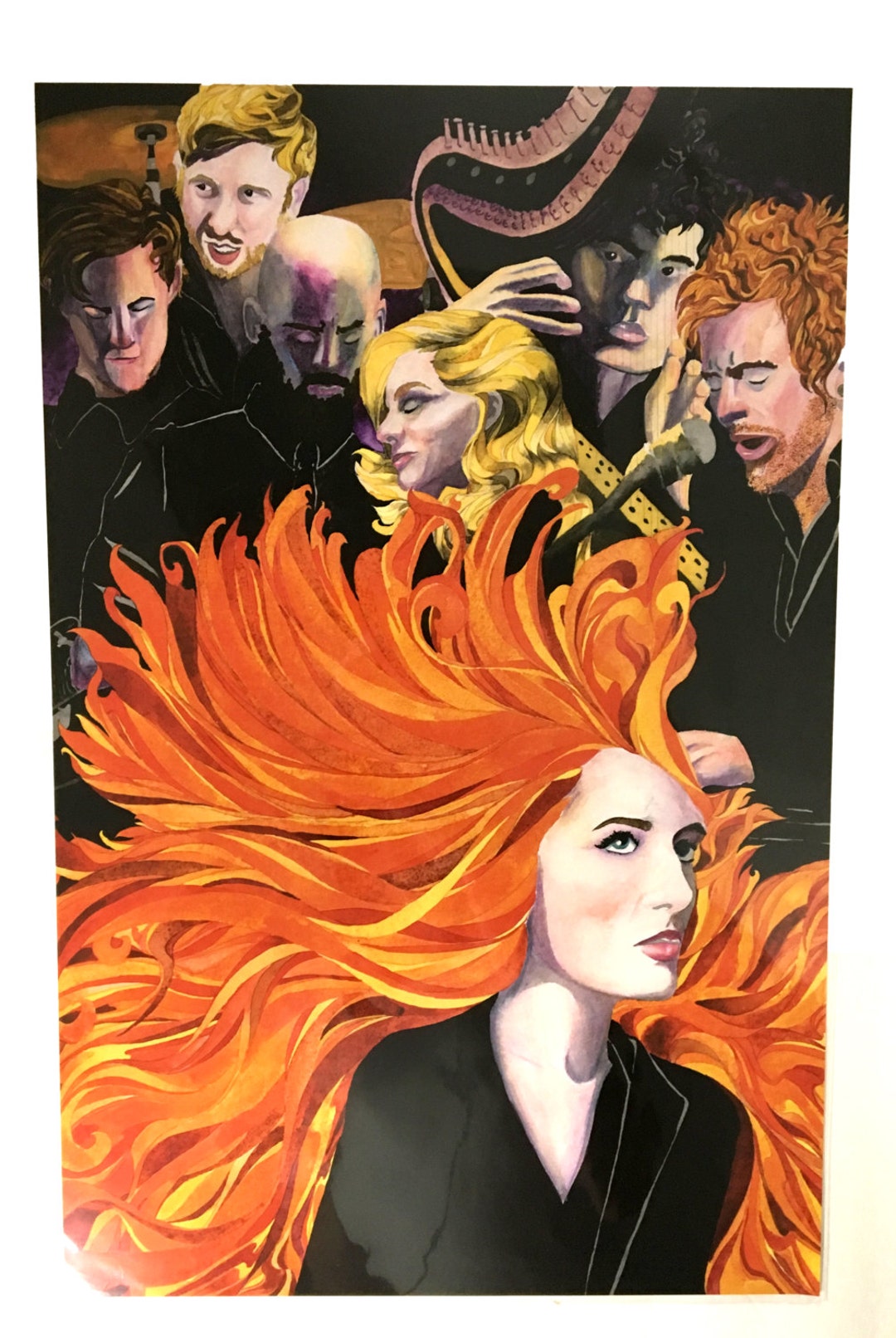 Florence and the Machine Band Poster, Music Band Poster Art Print ...