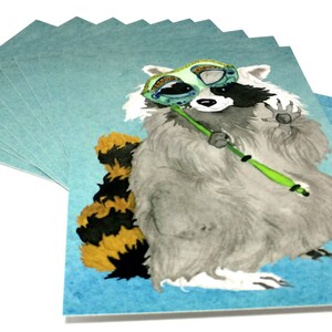 Break a Leg Postcard, Good Luck Card for Actor, Gift for Raccoon Fan ...