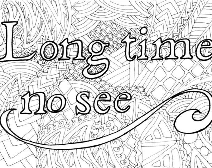 Adult Coloring Postcards Color in Greeting Cards Color in | Etsy