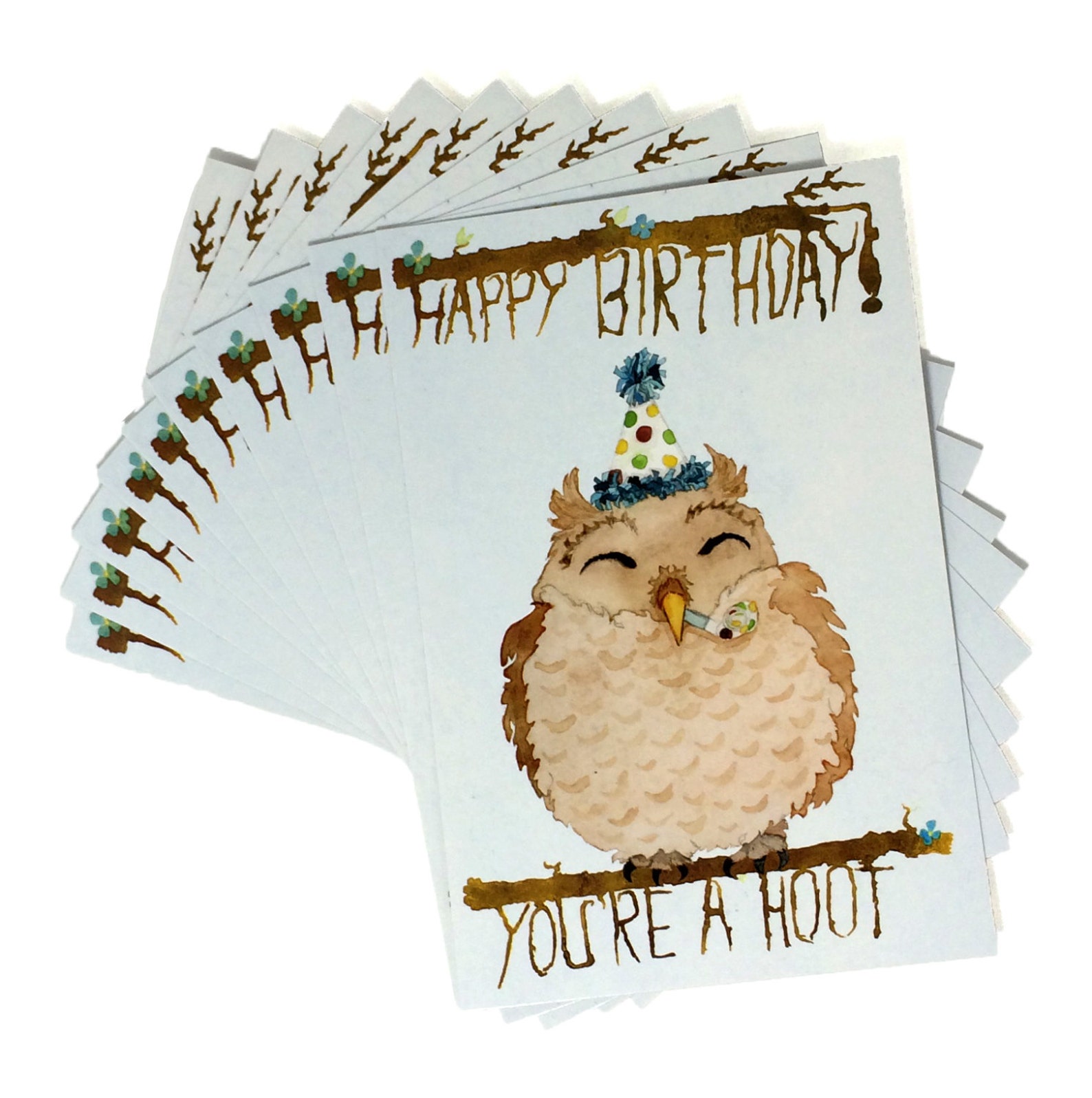 You're a Hoot Happy Birthday Cards for Kids Animal - Etsy