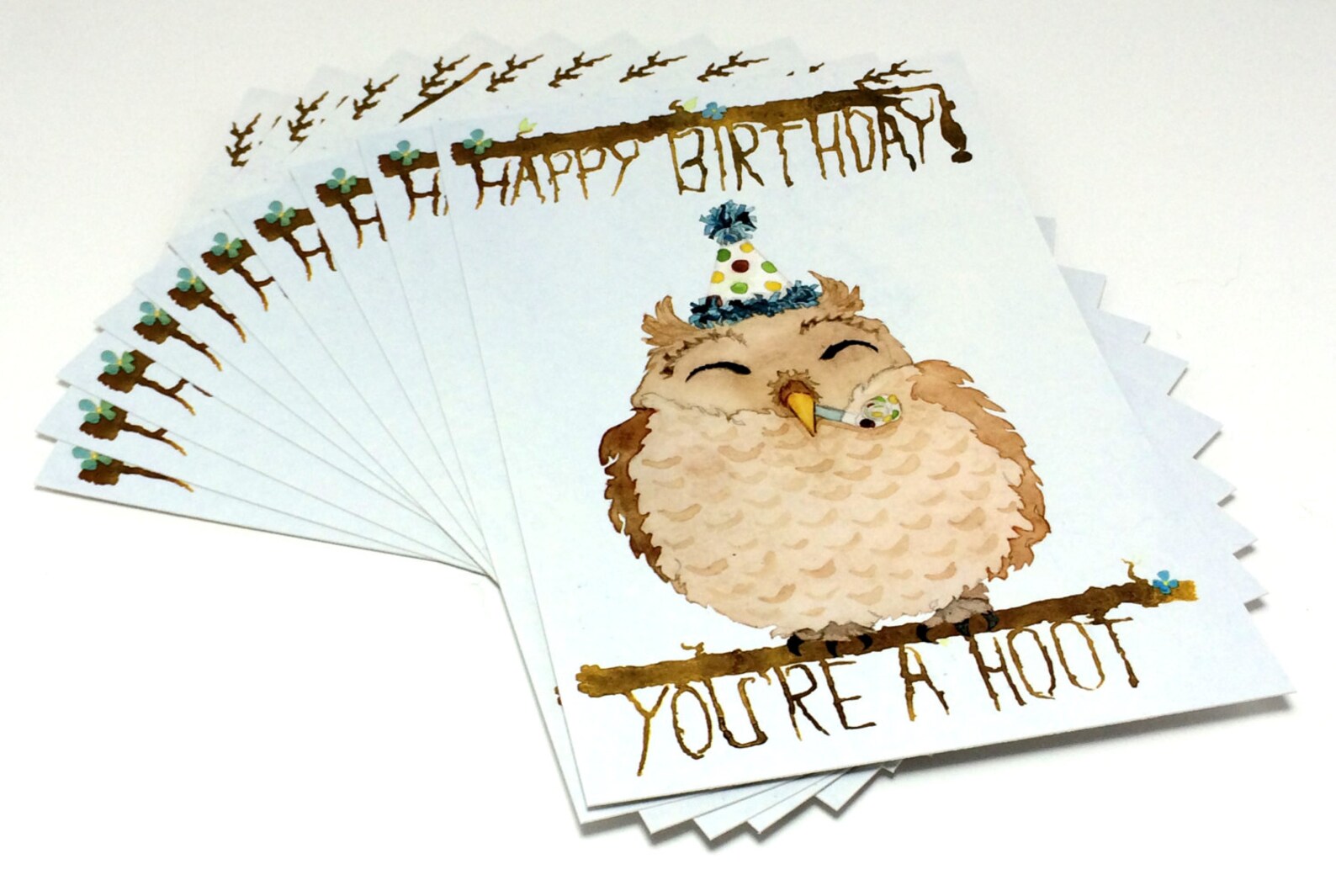 You're a Hoot Happy Birthday Cards for Kids Animal - Etsy