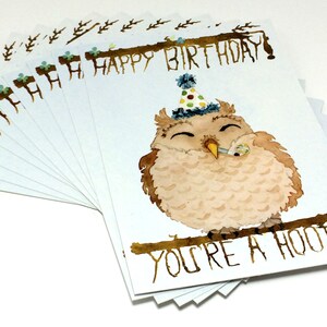 You're a Hoot Happy Birthday Cards for Kids, Animal Birthday Card, Bday ...