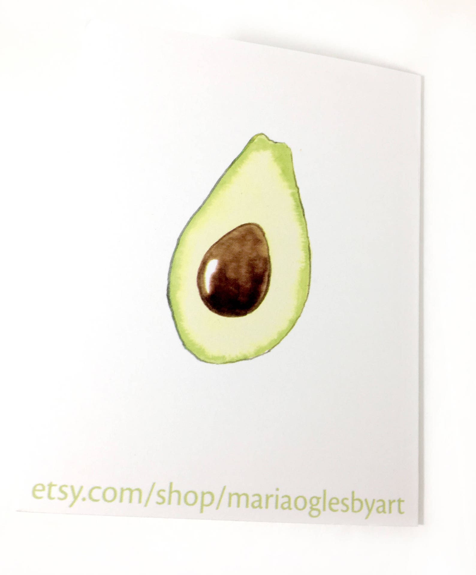 Avocado Note Cards Watercolor Avocado Cards With Envelopes | Etsy
