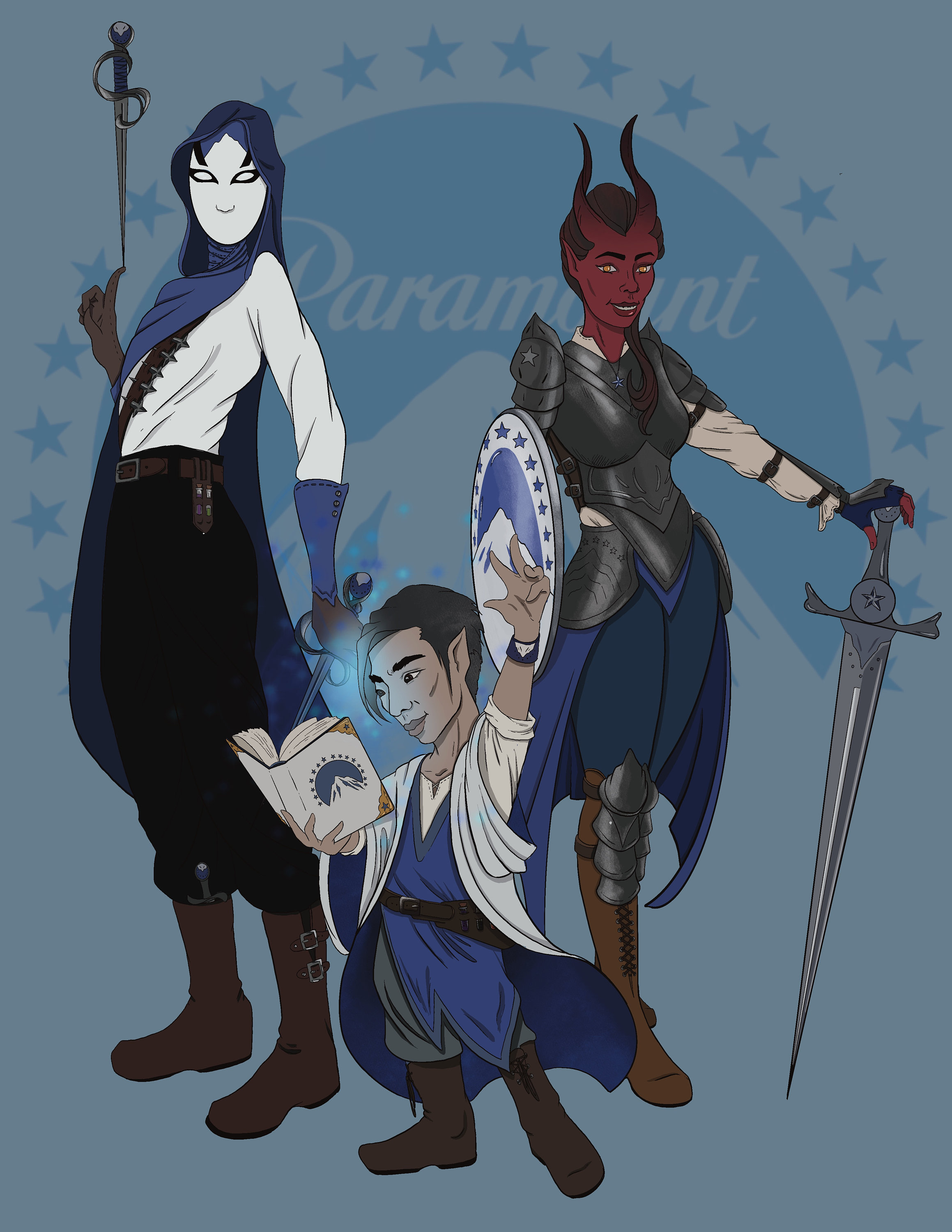 DIGITAL Character Art, D&D Character Art, Digital PC Character Art ...