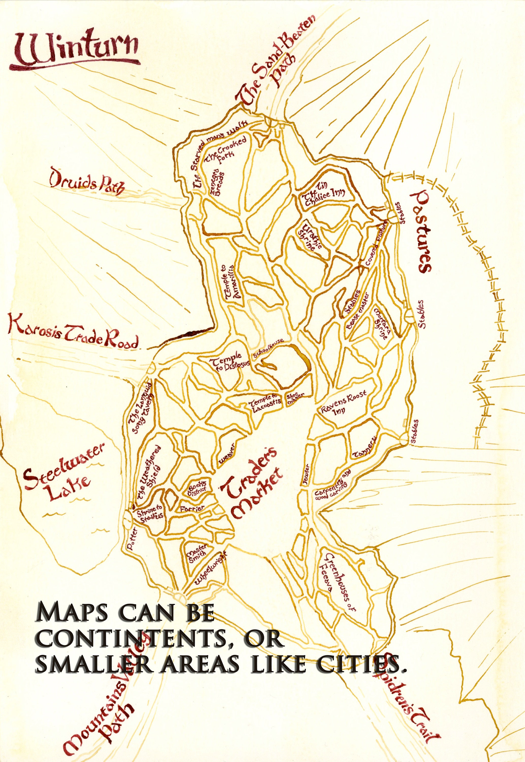 Custom Fantasy Map, Custom Illustrated Map, Dungeons and Dragons Map ...