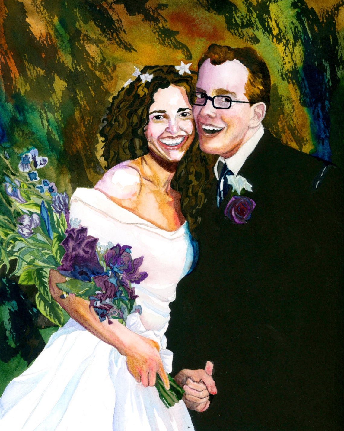 Two Person Portrait, Parent and Child Portrait, Couples Portrait ...