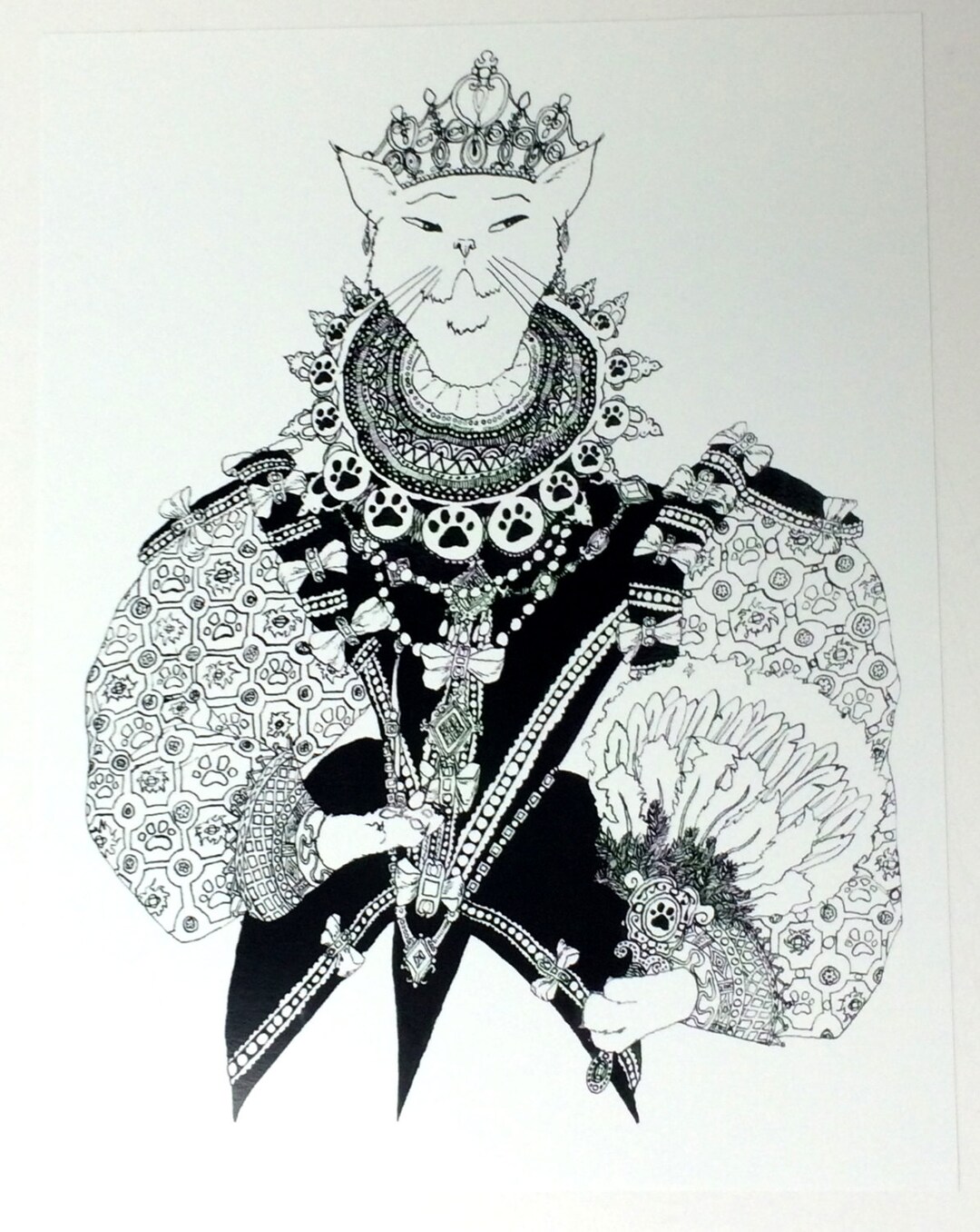 Cat Art Print Cat Drawing Gifts for Cat Lovers Gifts for - Etsy