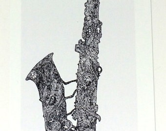Saxophone Wall Art - Etsy