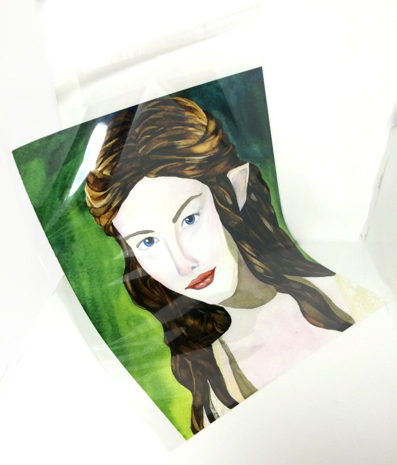 Arwin Lord of the Rings Watercolor and Ink Artist Print Liv - Etsy