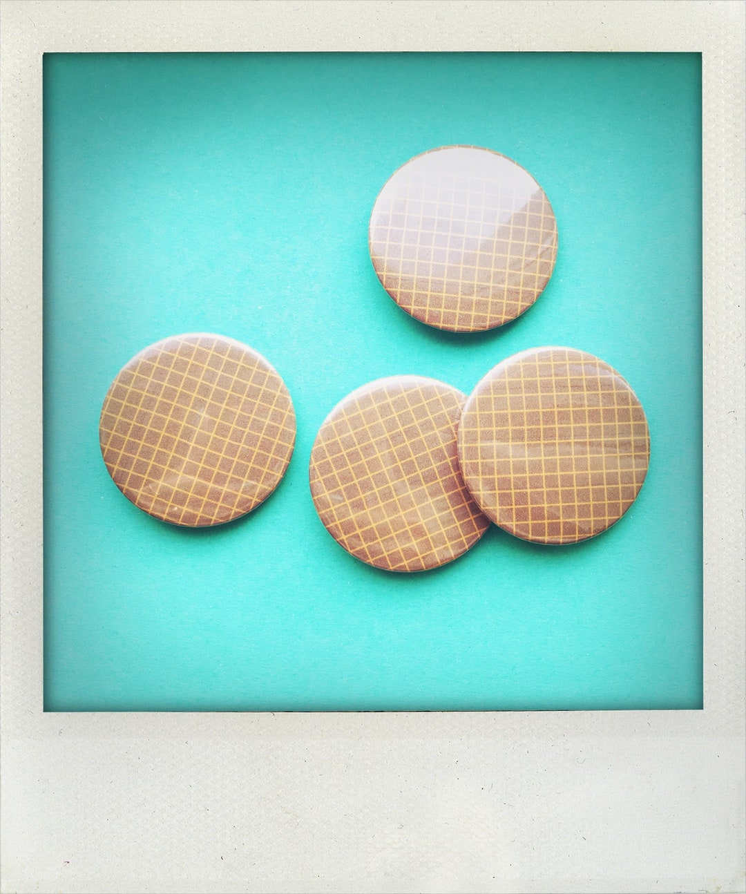 Stroopwafel Button - Dutch Syrup Waffle Pin Badge - Etsy