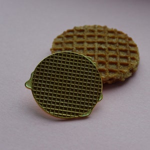 Dutch Syrup Waffle Enamel Pin - Etsy