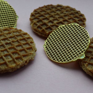 Dutch Syrup Waffle Enamel Pin - Etsy