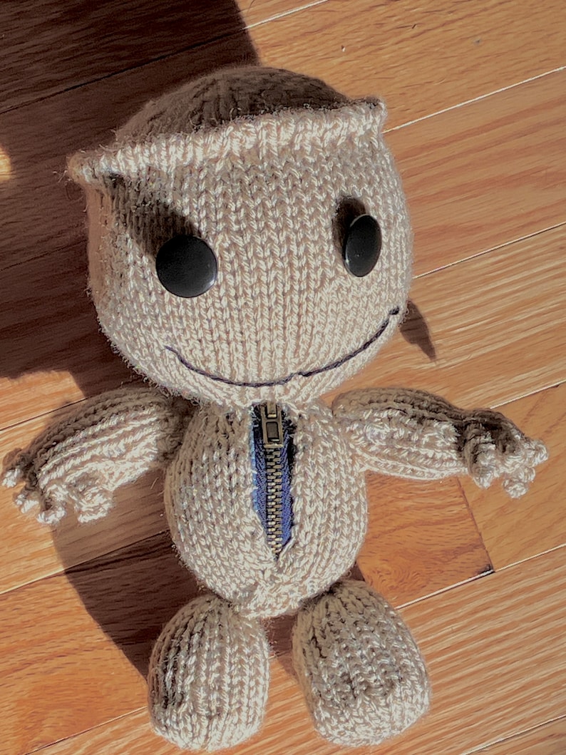 Sackboy Knitted Plush Toy, Brown, Pink or Rainbow - Etsy