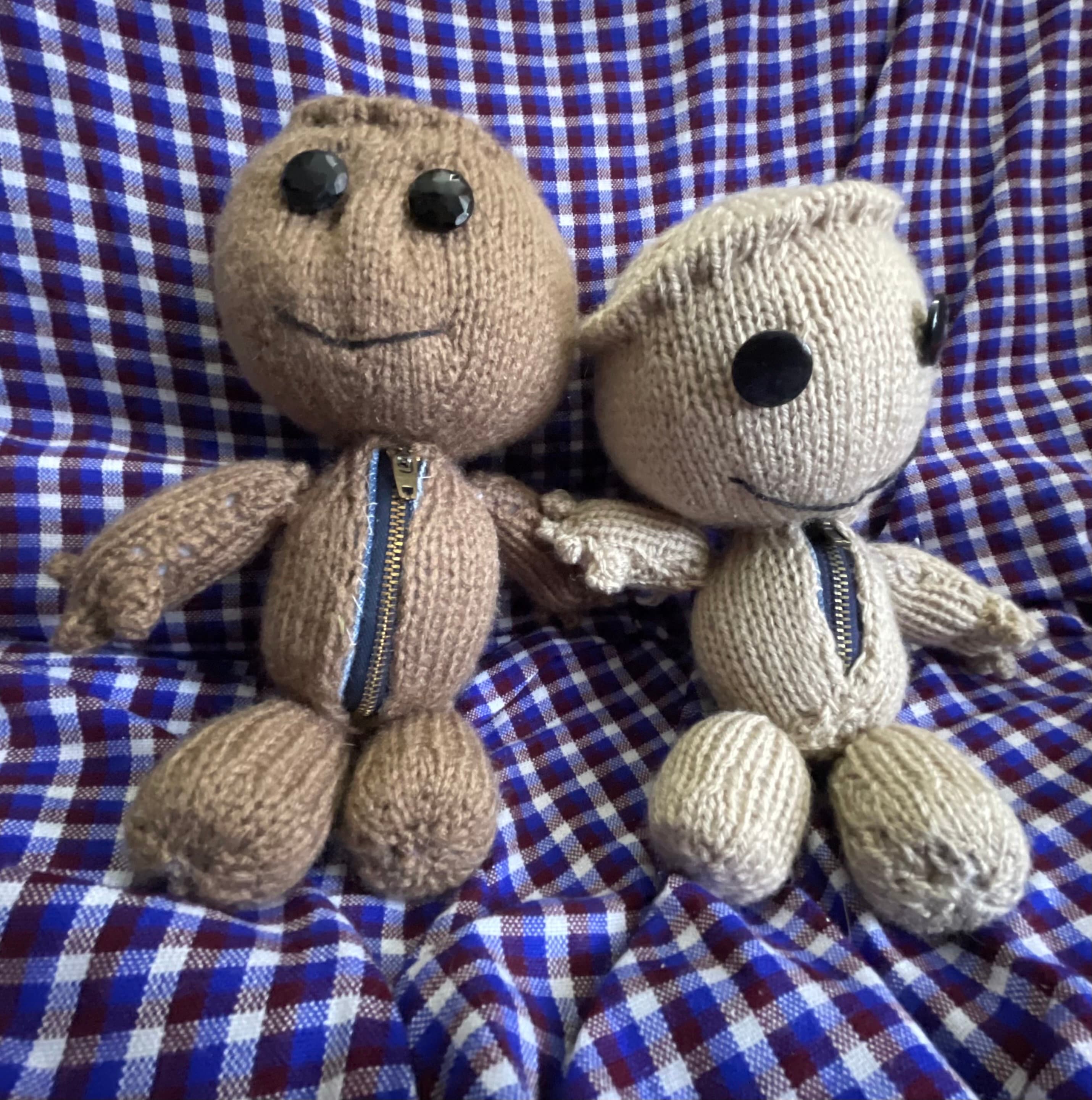 Sackboy Knitted Plush Toy, Brown, Pink or Rainbow - Etsy