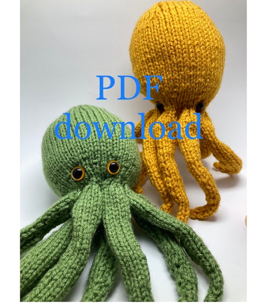 Octopus Knitting Pattern PDF Download - Etsy