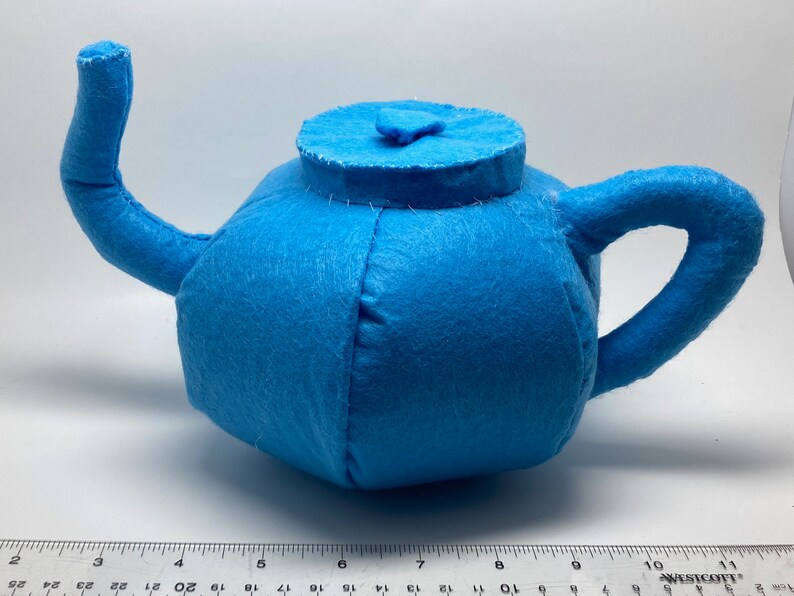 Toy Tea Set Soft Blue Felt Daisy Pattern, Tea Pot and 2 Tea Cups - Etsy