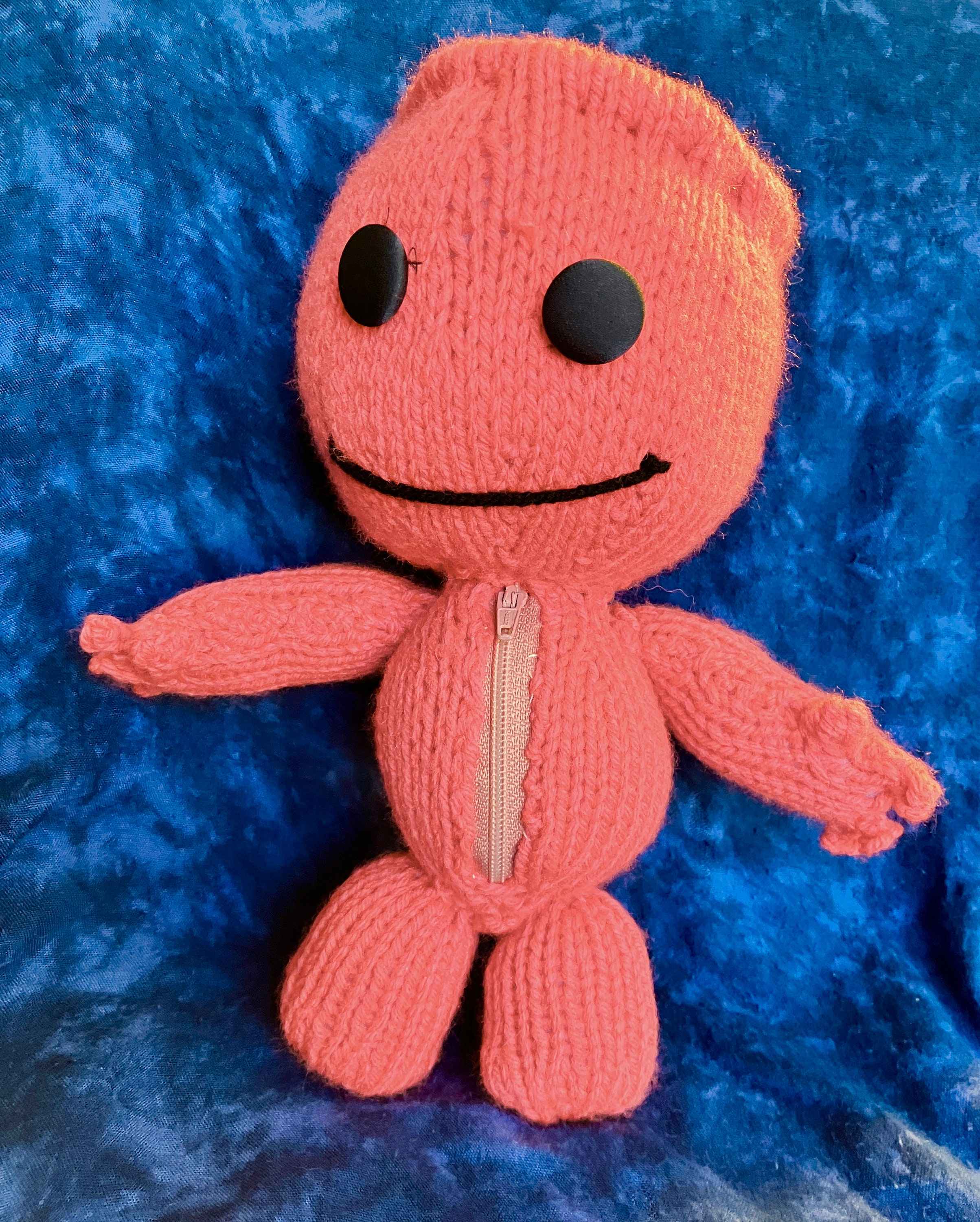 Sackboy Knitted Plush Toy, Brown, Pink or Rainbow - Etsy