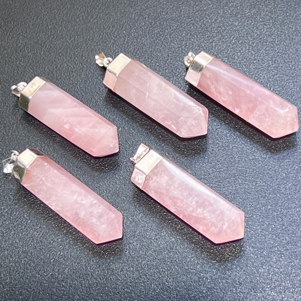 Pink Crystal Pendant - Etsy