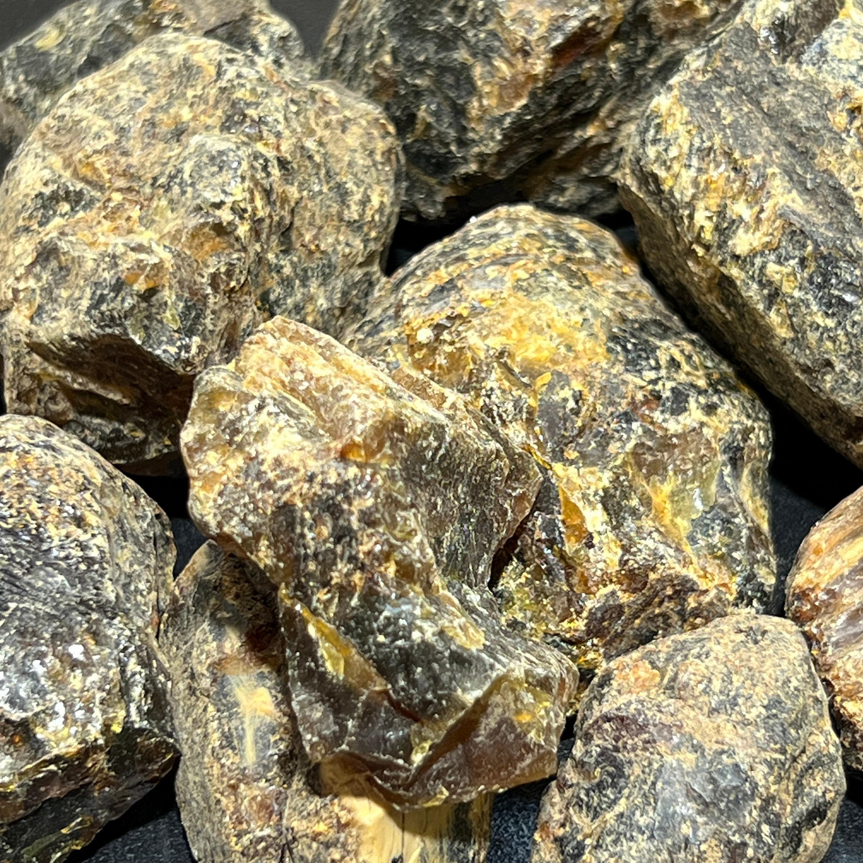 Black Amber Fossilized Tree Resin Mixed Sizes Rough Raw Stones (by the ...