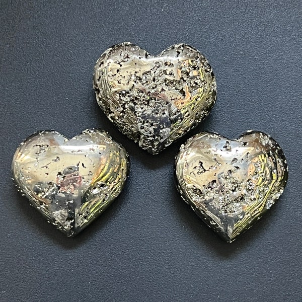 Large Gold Pyrite Heart - Etsy