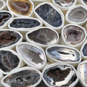 Oco Geode Cut Crystals (avg 3.5 Lbs) Box Flat Bulk Wholesale Lot Rough ...