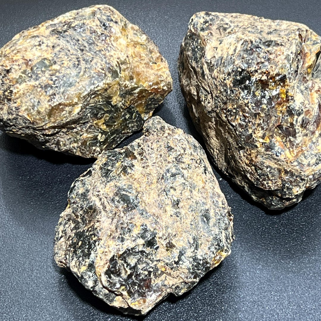 Large Black Amber Boulders (UV Reactive) Rough Raw Fossilized Tree ...