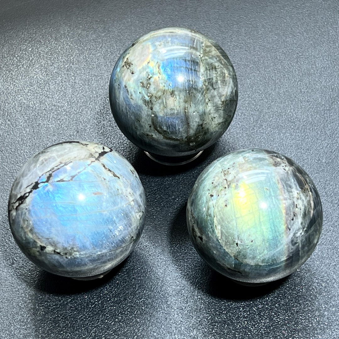 Flashy Labradorite Spheres (50-60mm) Wholesale Carving Gemstone Decor ...
