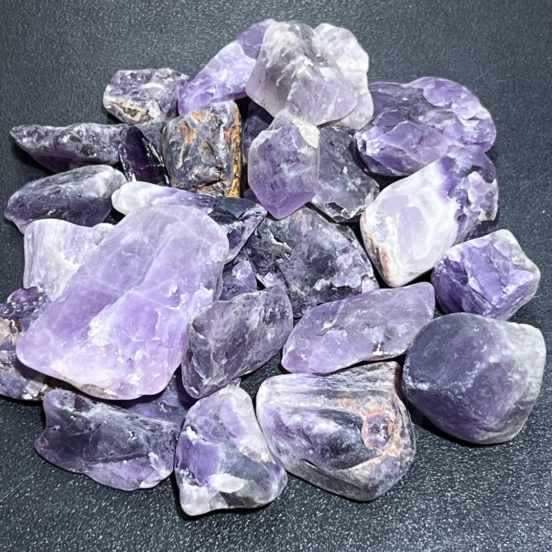 Purple Amethyst Crystal Stones From Rwanda Rough Raw Wholesale Gemstone ...