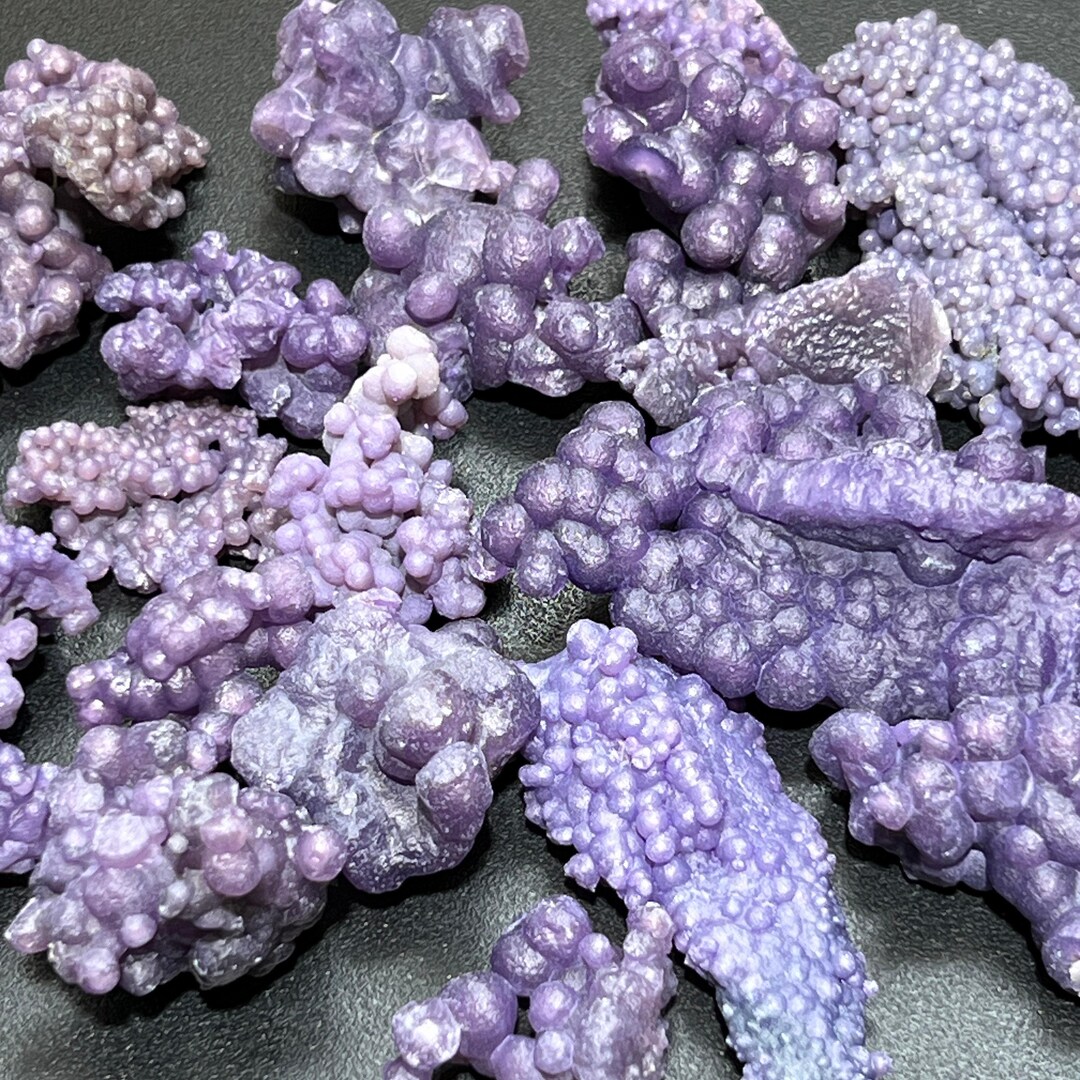 Purple Grape Agate (dyed) Crystal Clusters (by the Piece or Pound ...