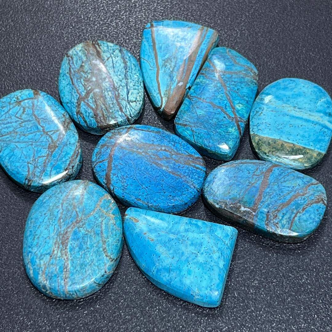 Azurite (blue Bice) Cabochons Mixed Shapes and Sizes Bulk Wholesale ...