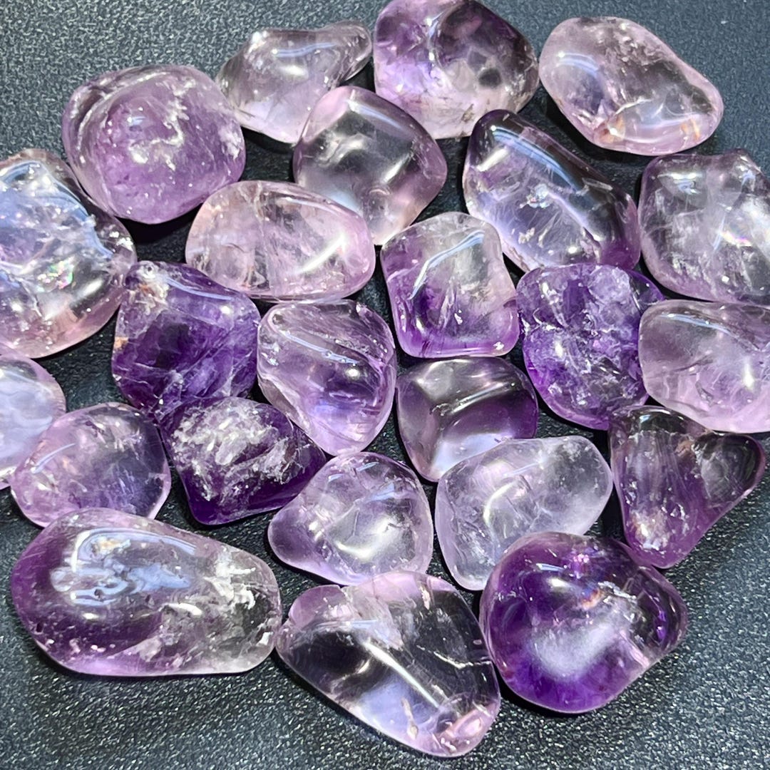 Purple Amethyst Crystal Tumbled Stones (by the Piece or Pound ...