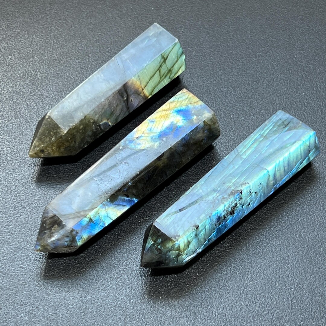 Labradorite Standing Point Obelisk Tower Carved Gemstone Statue Home ...