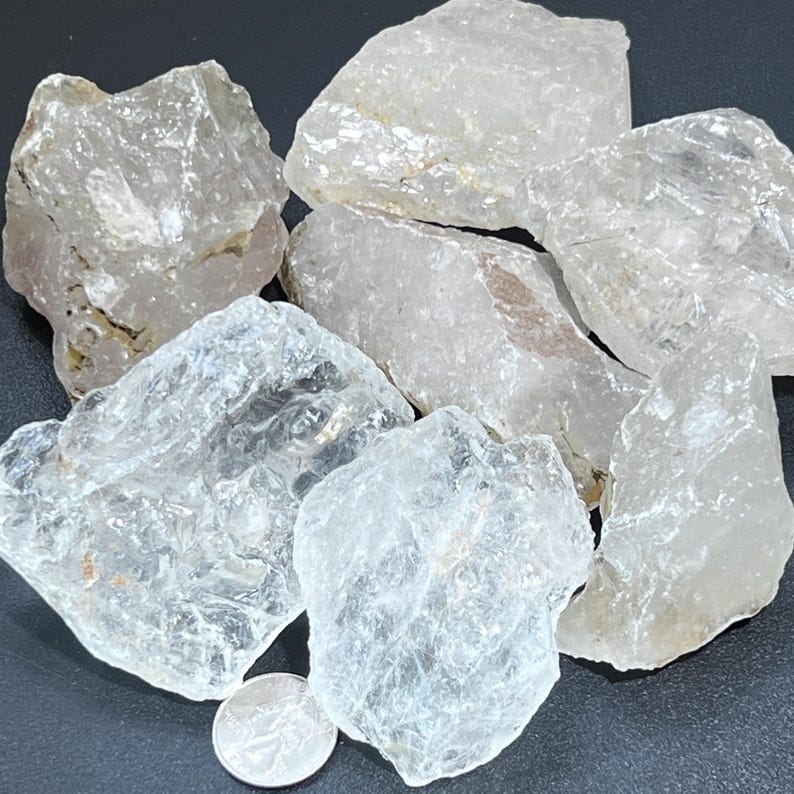 Large Raw Quartz Crystal Rough Stones (by the Piece or Pound) Genuine ...