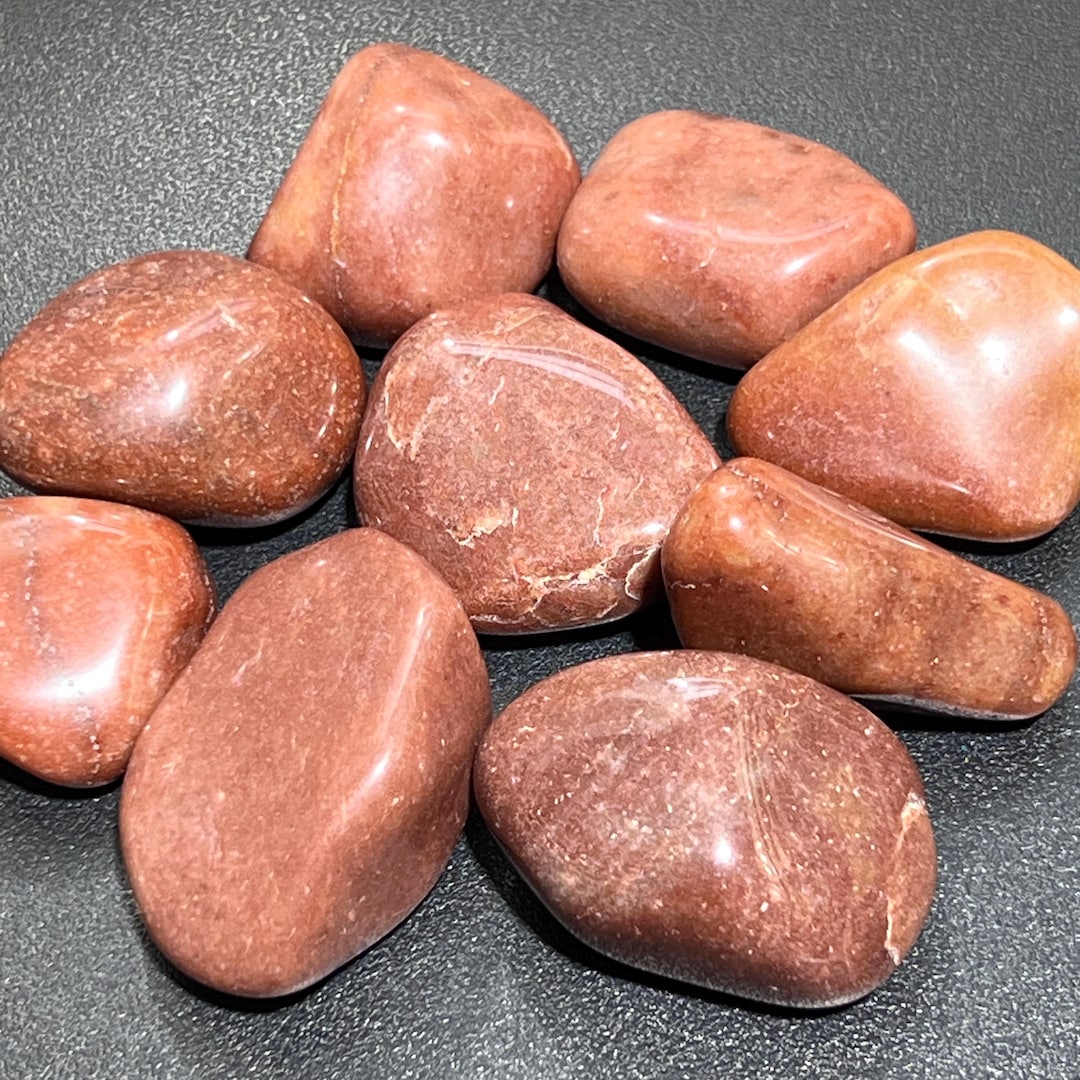 Large Reddish Brown Jasper Tumbled Stones by the Piece or Pound Bulk ...