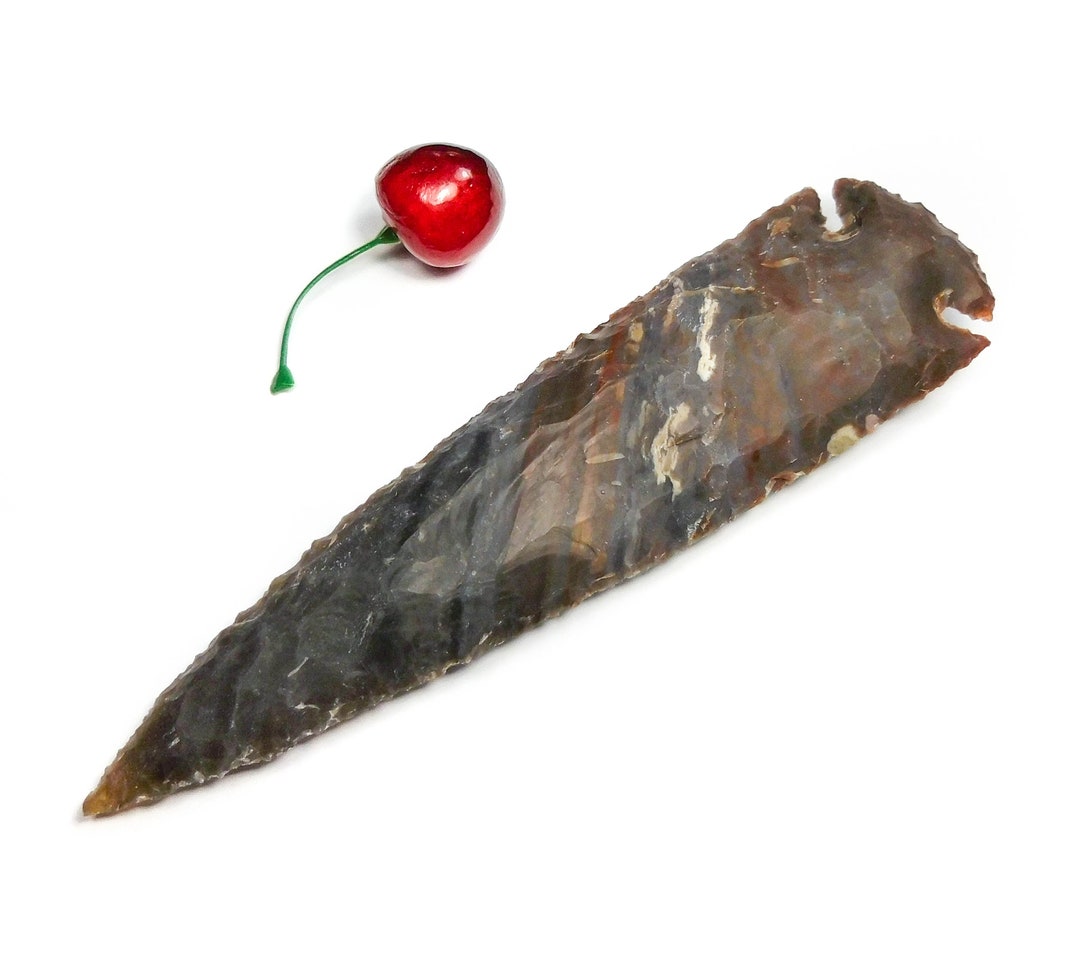 Large Fancy Jasper Arrowhead Decorative Spearhead Carving Grade A ...