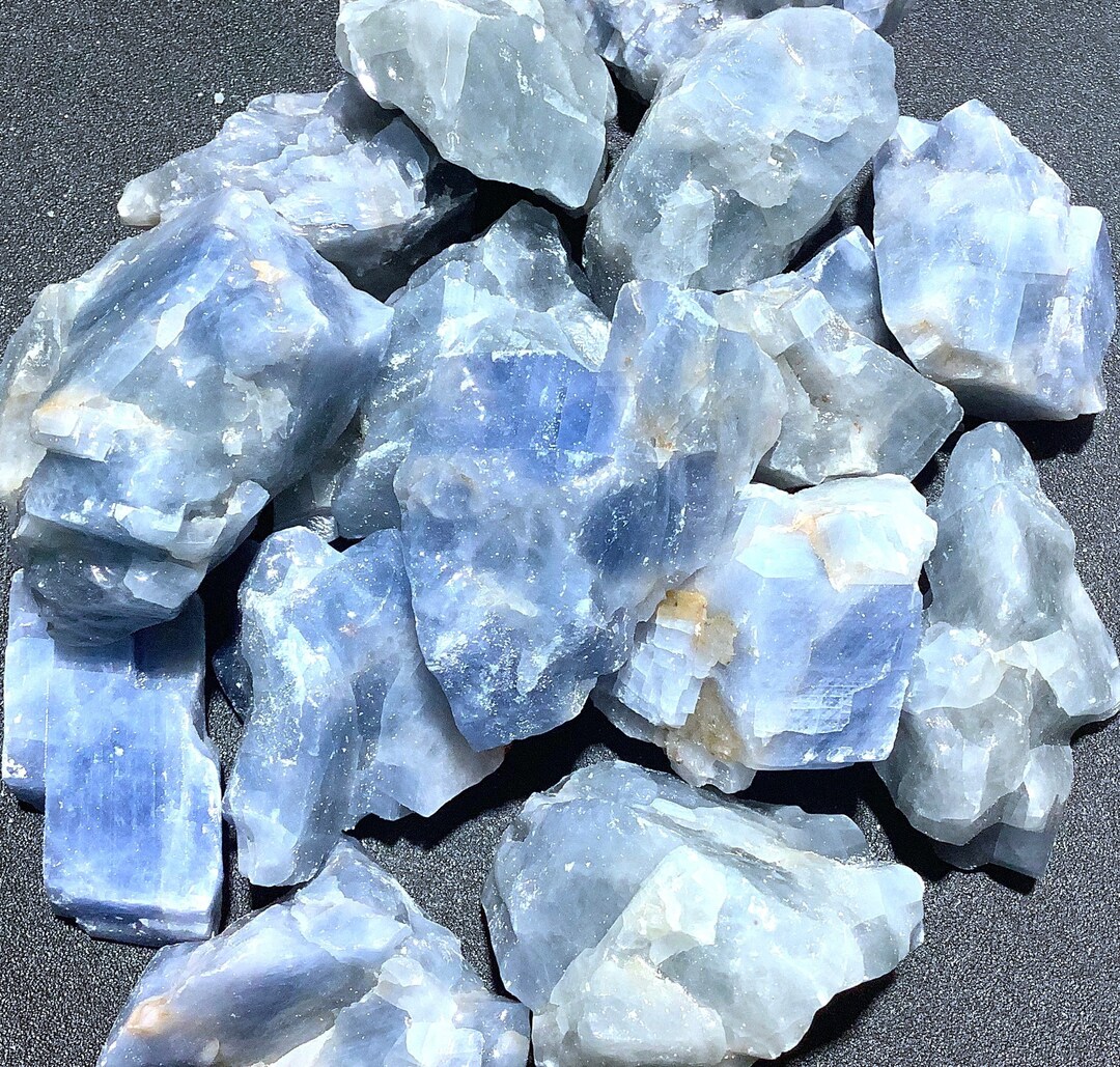 Rough Blue Calcite Crystal 1/2 Lb 8 Oz Bulk Wholesale Lot Half Pound ...